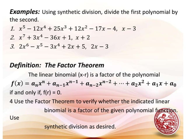 8 polynomial functions | PPT