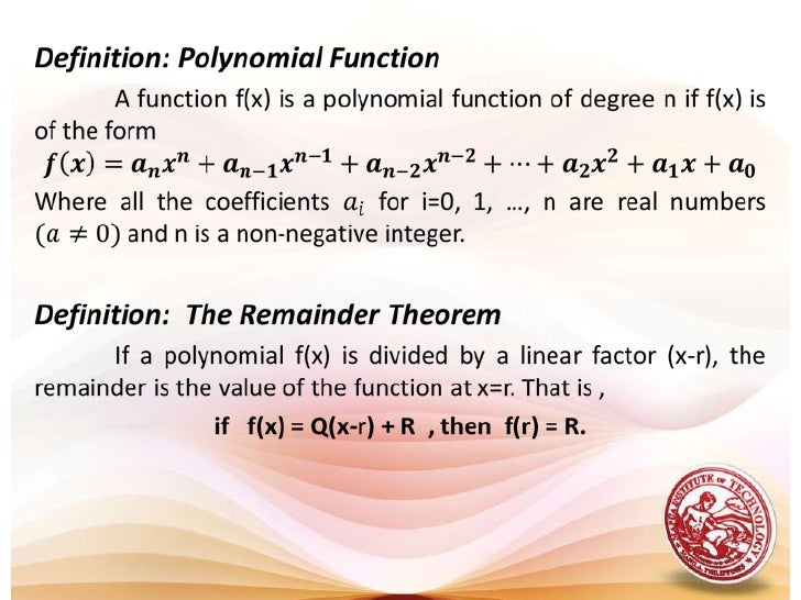 8 polynomial functions