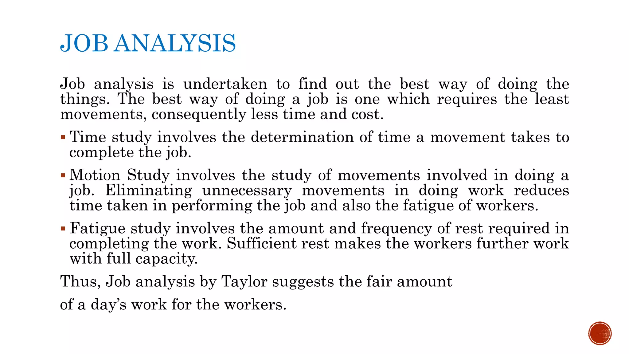 FW Taylor Principles of Scientific Management | PPTX