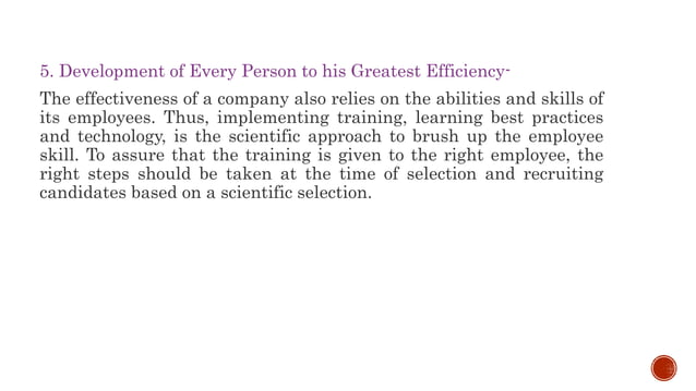 FW Taylor Principles of Scientific Management | PPTX