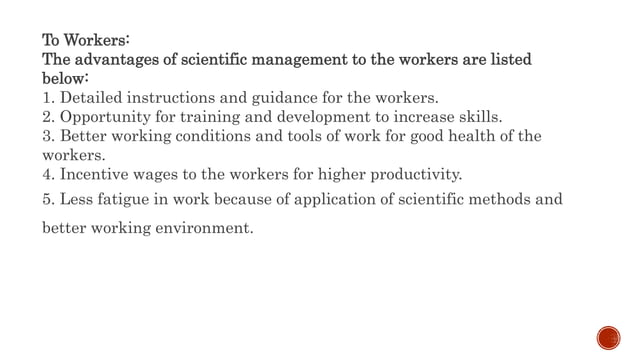 FW Taylor Principles of Scientific Management | PPTX
