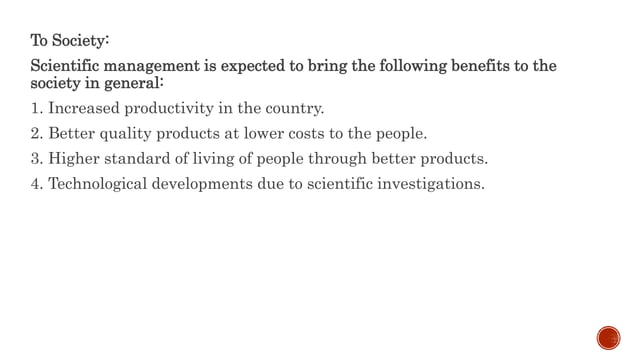 FW Taylor Principles of Scientific Management | PPTX