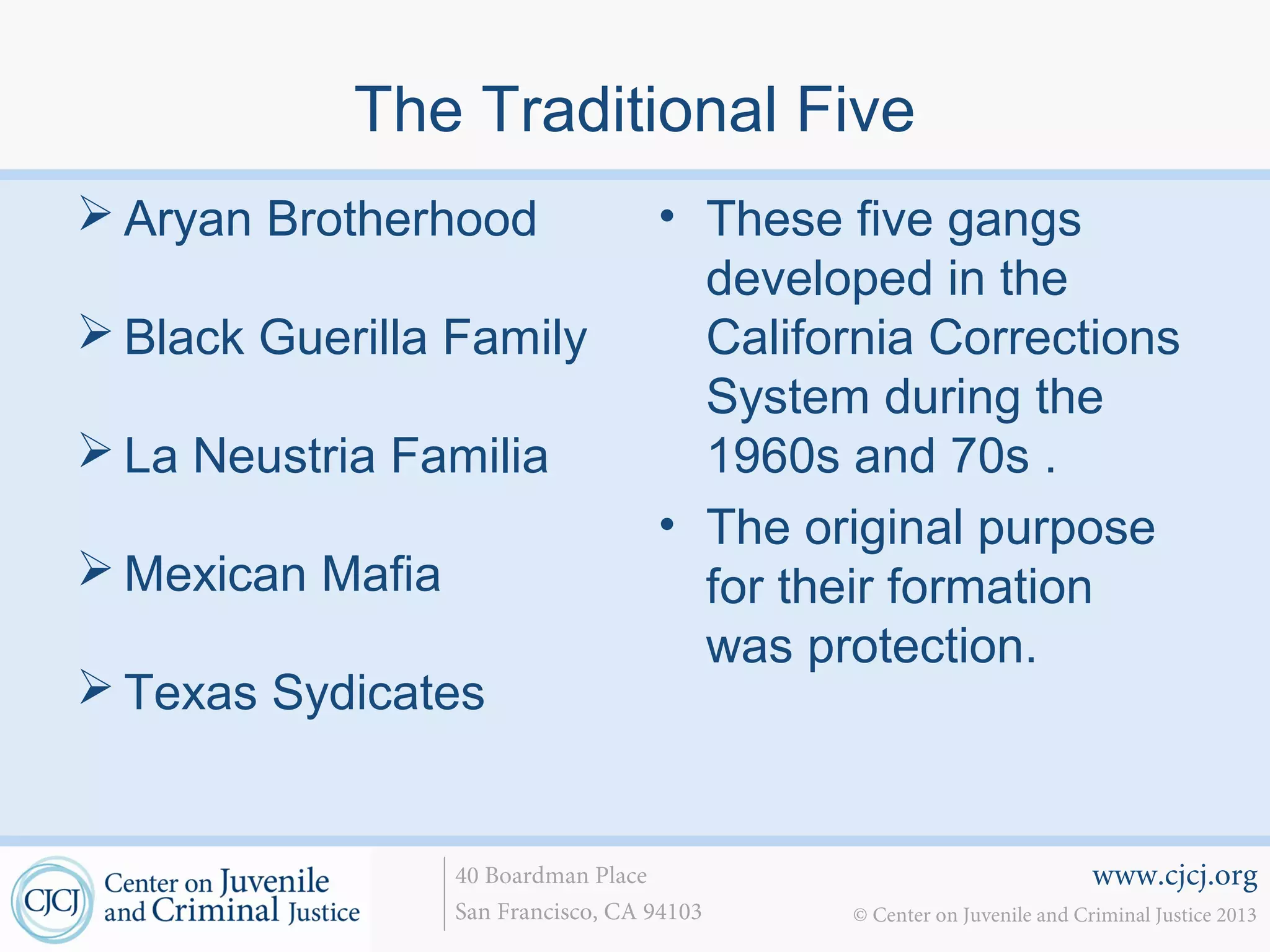 8. prison gangs | PPT