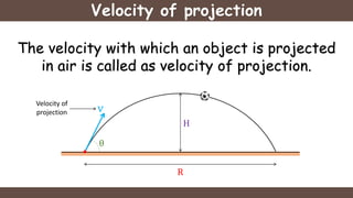 Projectile motion of a particle | PPTX