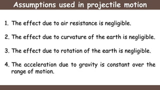 Projectile motion of a particle | PPTX