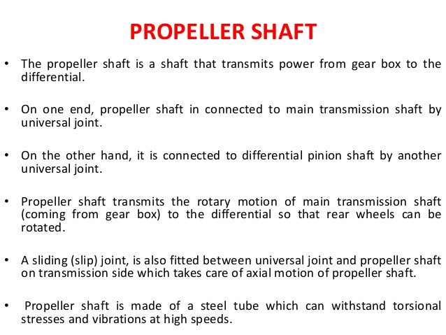 8 propeller shaft