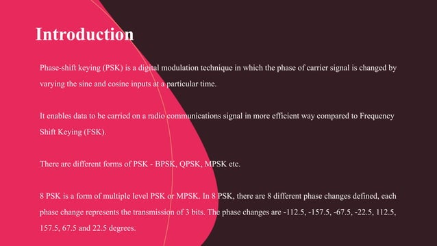 8-PSK(Digital Communication Technique) | PPTX
