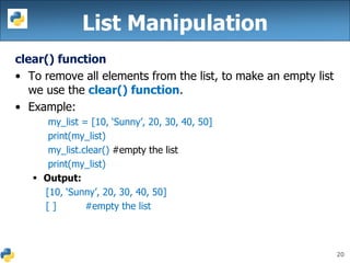 8 python data structure-1 | PDF