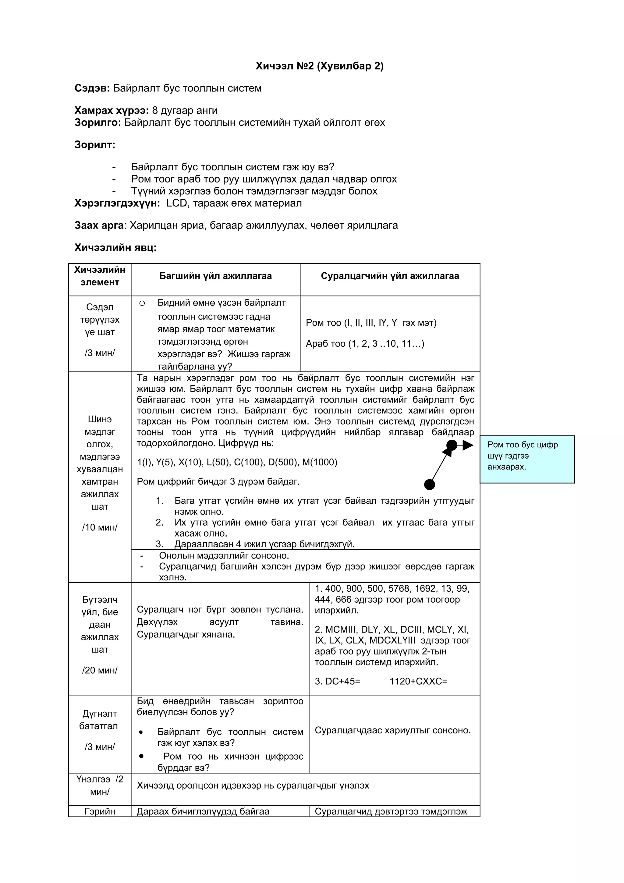 8 r angi no2 bairlalt bus toolliin system | DOC