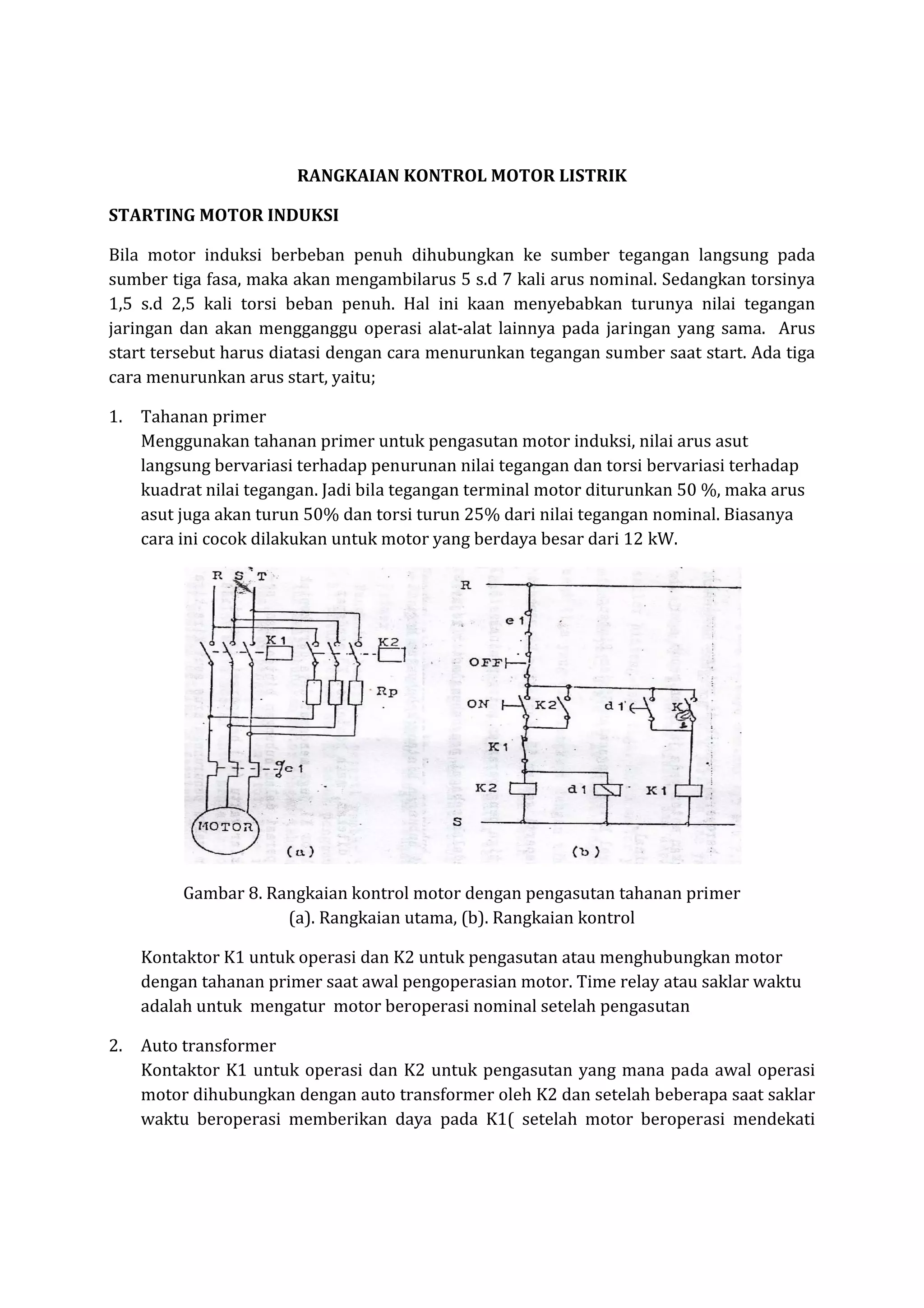 8 rangkaian-dasar-kontrol-motor-listrik | PDF