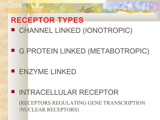 Receptors and its classificationvpp | PPT