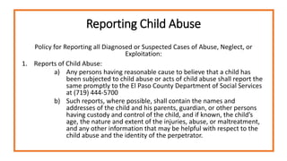 8 recognizing and reporting child abuse | PPTX