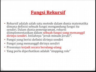 8 Rekursif | PPTX