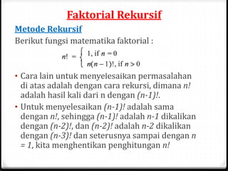 8 Rekursif | PPT