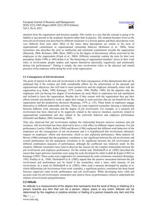 8.relationship of job involvement with employee performance -77-85 | PDF