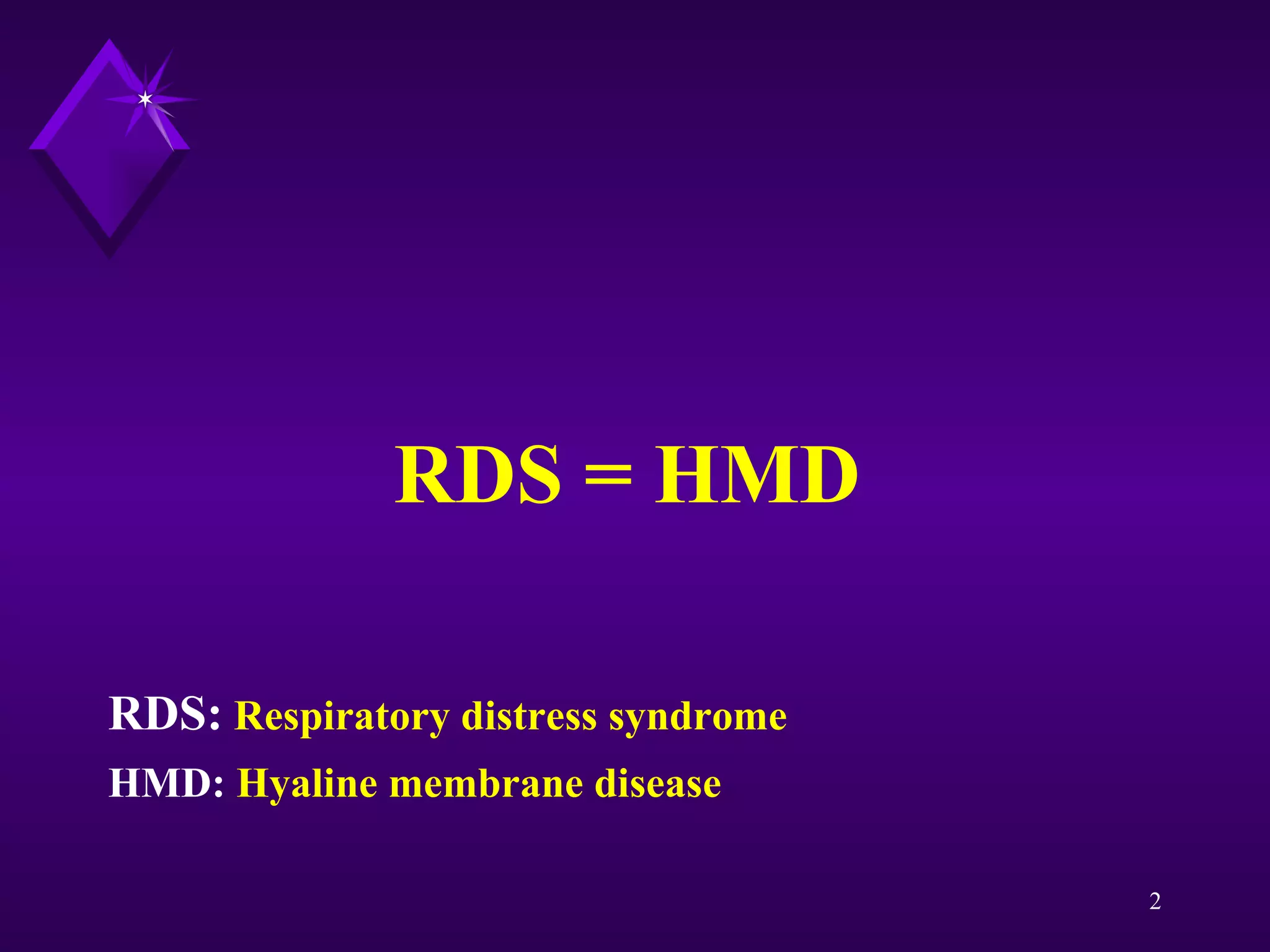Respiratory Distress Syndrome (Rds) | PPT