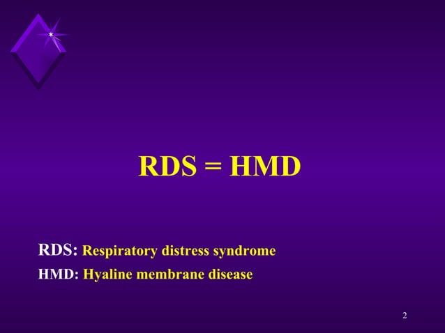 Respiratory Distress Syndrome (Rds) | PPT