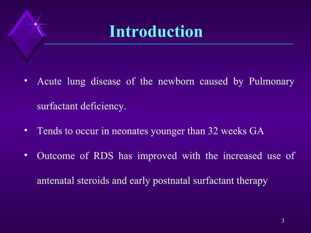 Respiratory Distress Syndrome (Rds) | PPT