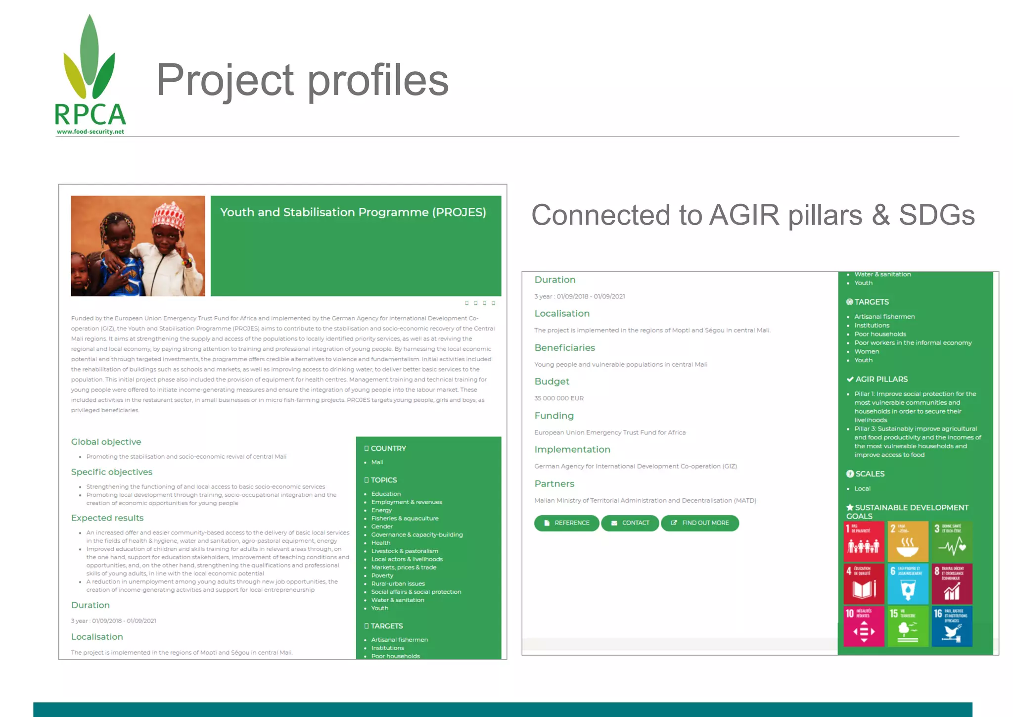 The Food & nutrition projects database: update & next steps | PPT