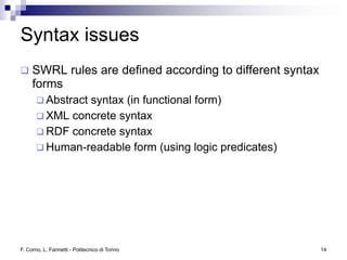 Rule-based reasoning in the Semantic Web | PDF