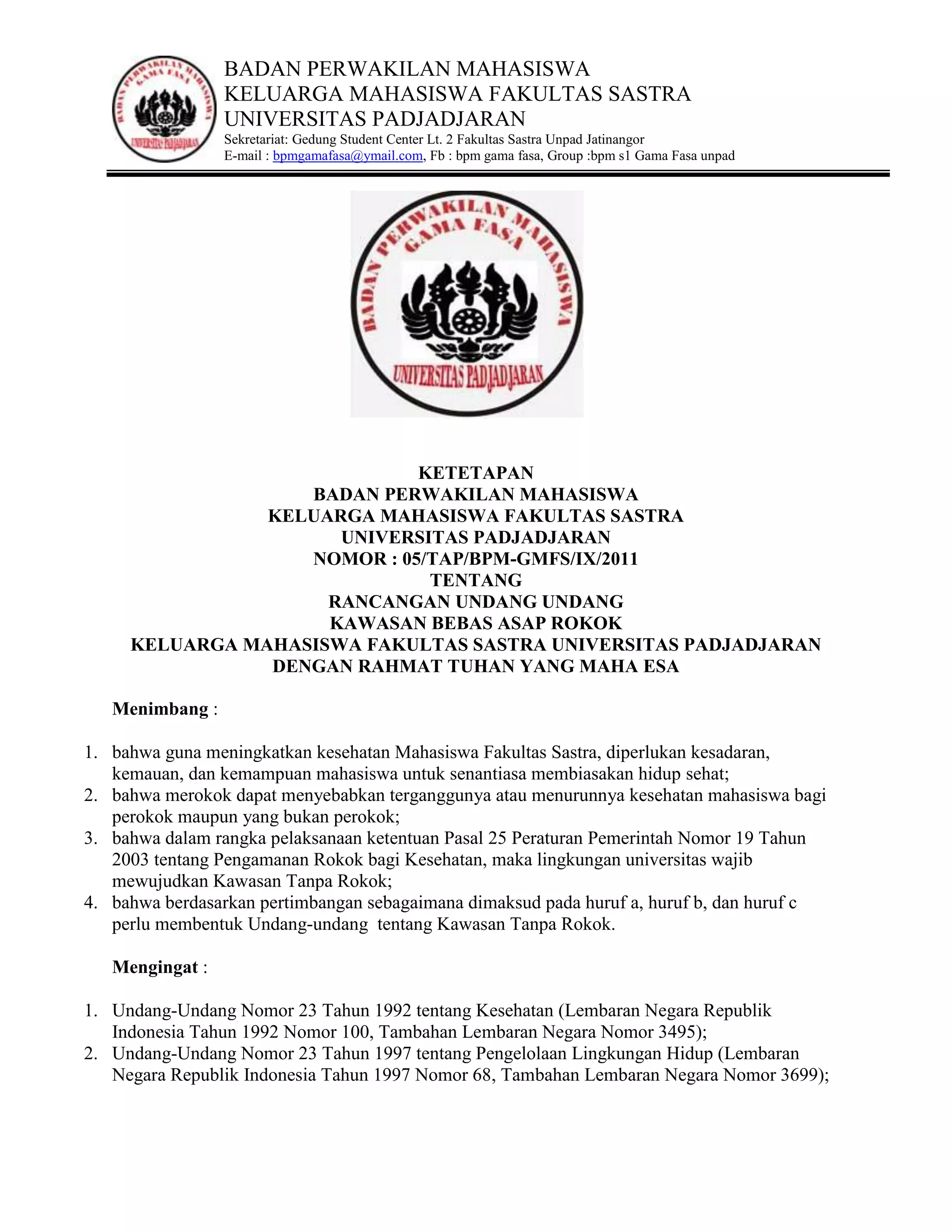 8. ruu kawasan tanpa rokok | DOCX