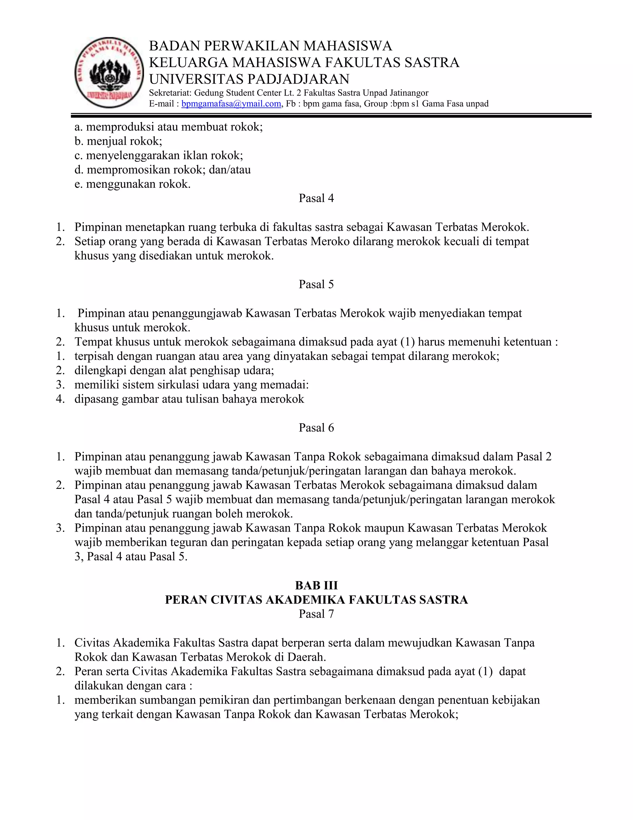 8. ruu kawasan tanpa rokok | DOCX