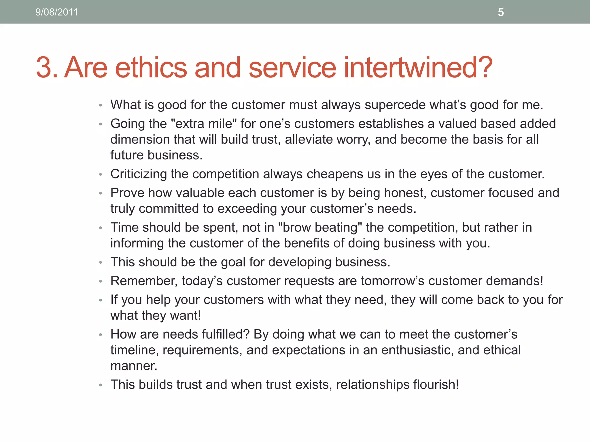 8. sales training sales ethics | PPTX