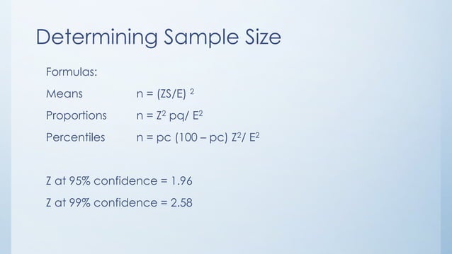 8 sampling & sample size (Dr. Mai,2014) | PDF | Physics | Science