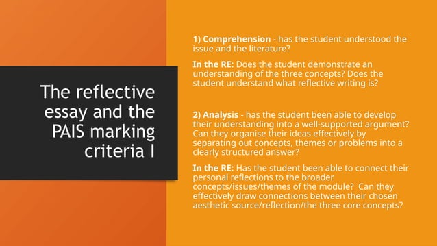 How to write a Reflective Essay Powerpoint | PPTX