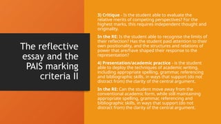 How to write a Reflective Essay Powerpoint | PPTX