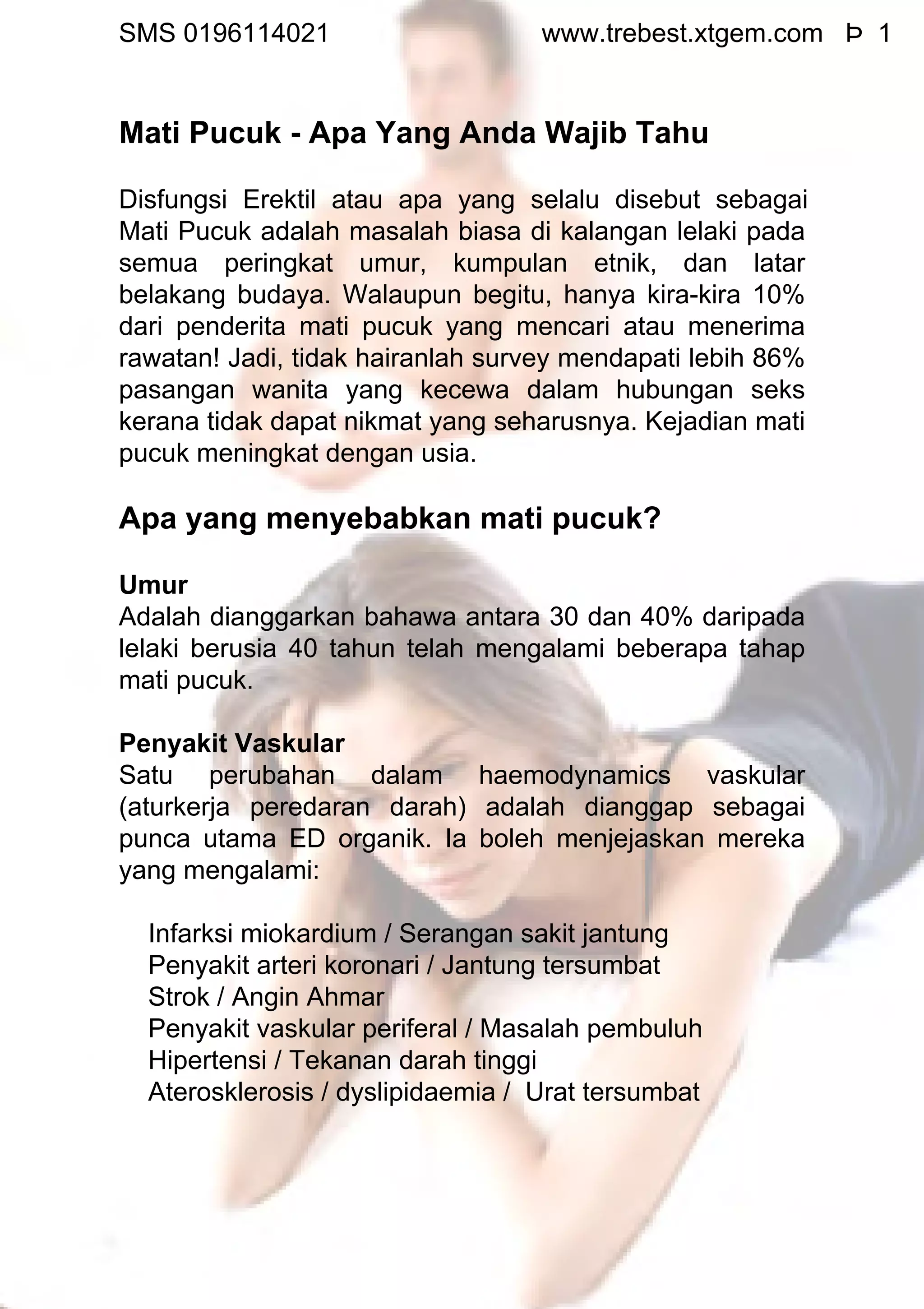 8 Sebab Mati Pucuk | PDF
