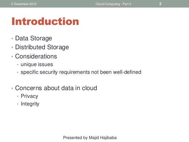 8 secure distributed data storage in cloud computing