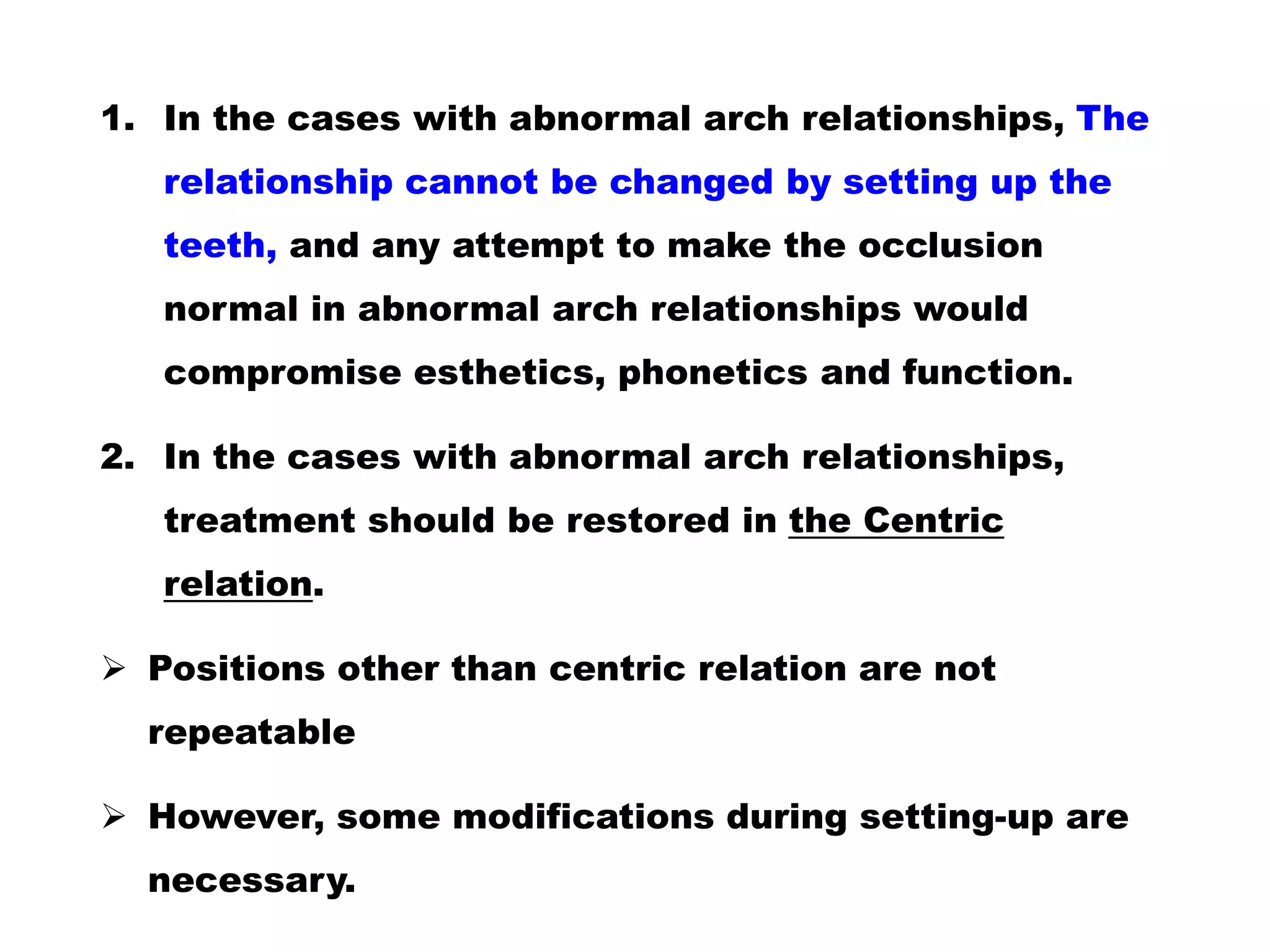 8 - setting of teeth for class I, II and II arch relation ship (Edited ...