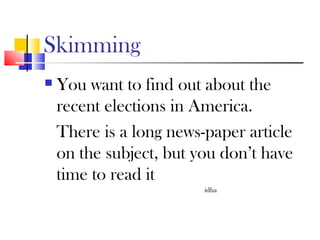 skimming | PPT