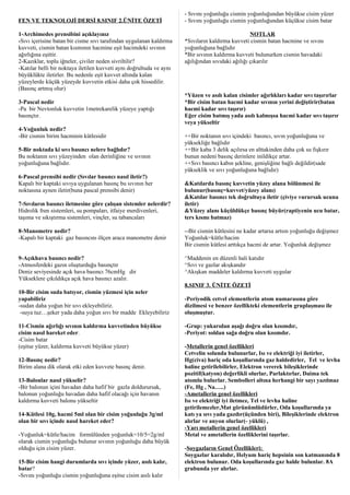 8.sinif1.e3.unite ozet | PDF