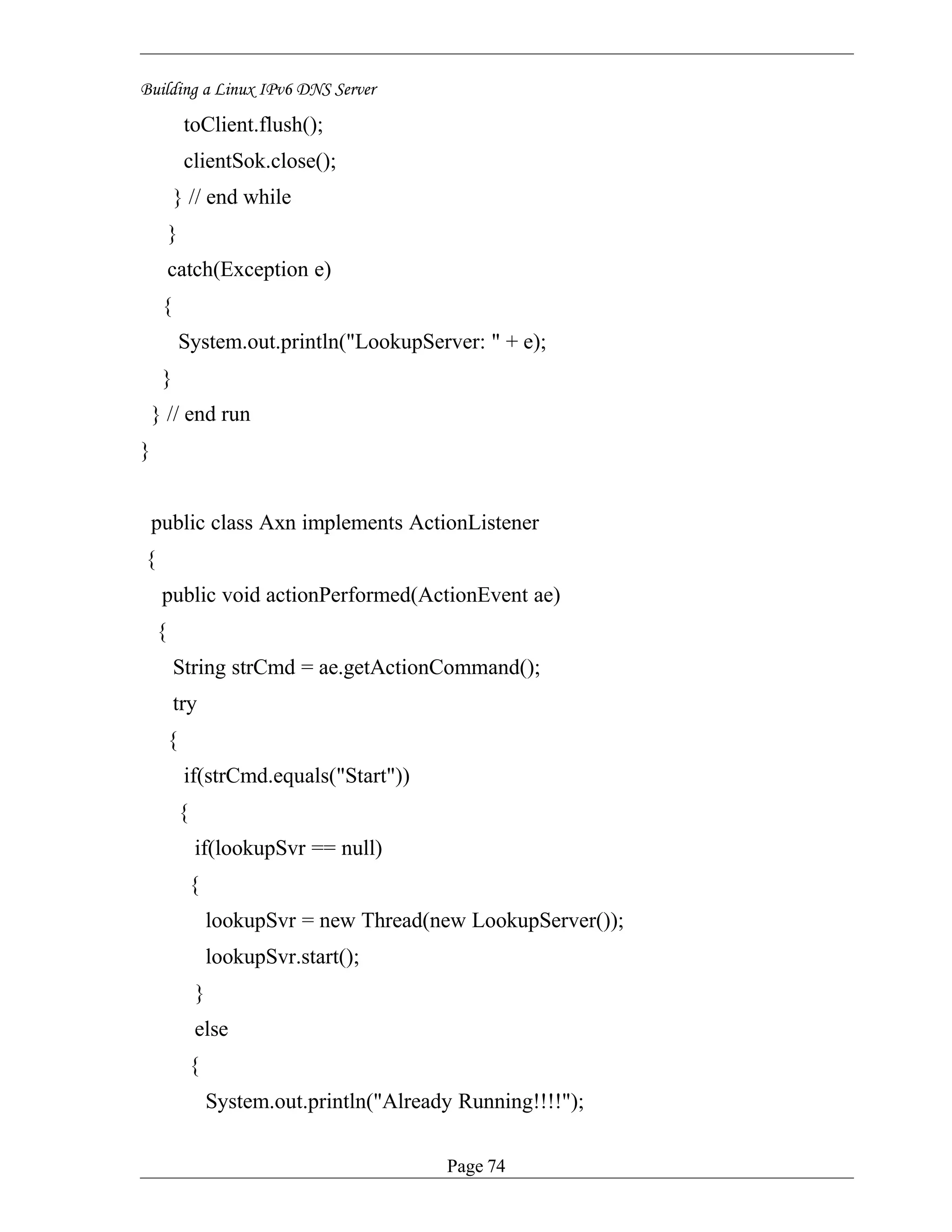 Source Code Of Building Linux Ipv6 Dns Server Complete Sourcecode Pdf 