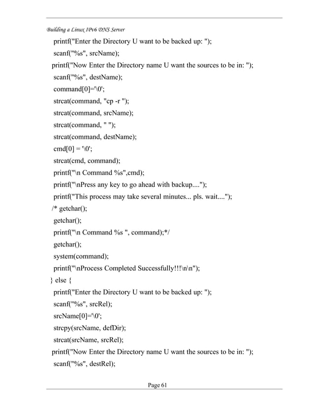 Source Code Of Building Linux Ipv6 Dns Server Complete Sourcecode Pdf 5112