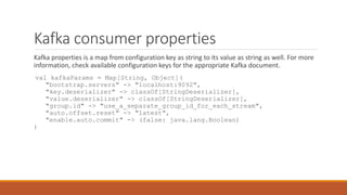 Spark streaming and Kafka | PPTX | Cloud Computing | Internet