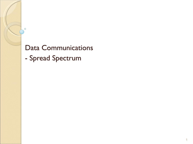 8 spread spectrum | PPT