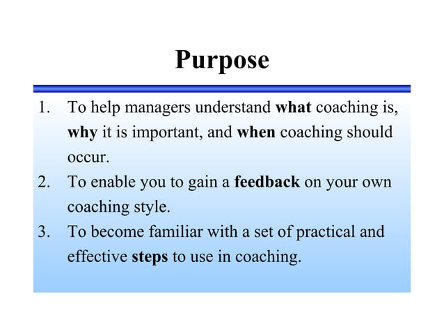 8 step-coaching (presentation) | PPT | Careers