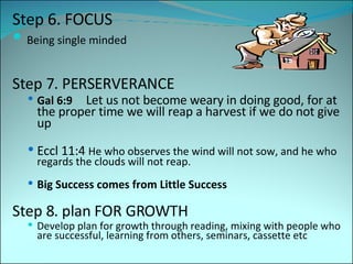 8 Steps to a Journey of Success | PPT