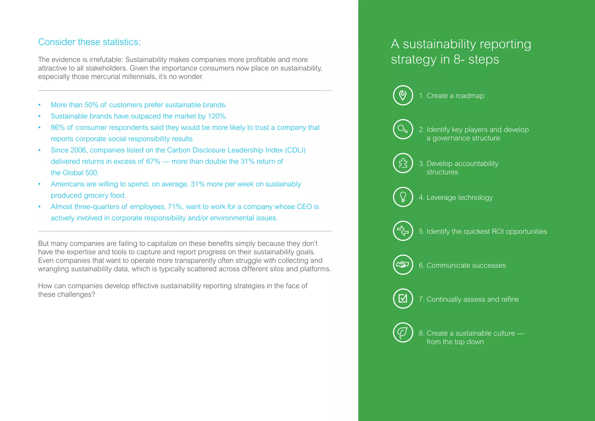 8 Steps to Sustainability Reporting | PDF