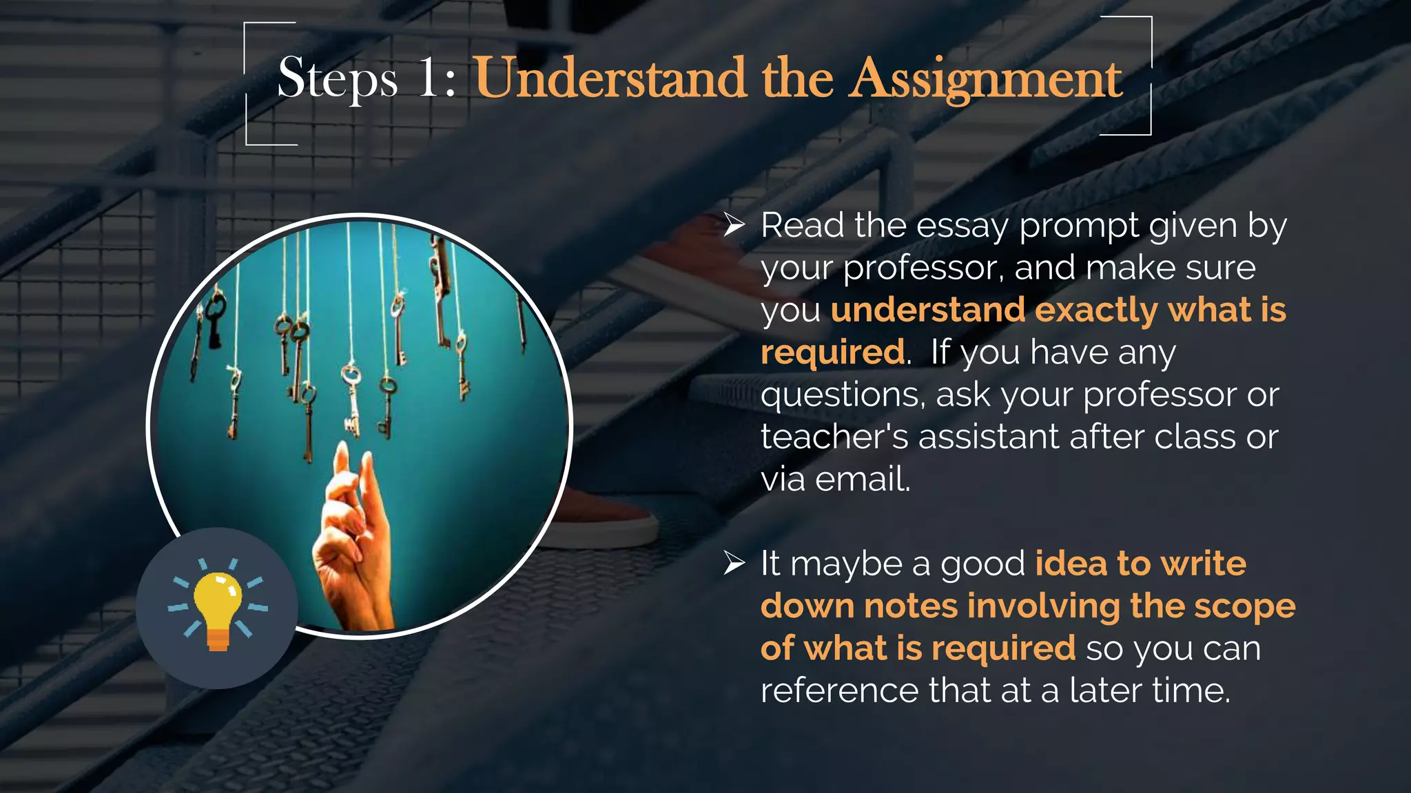 8 Steps to Writing an Essay | PPTX