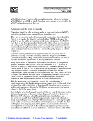 Survival Personal Wilderness Medical Kit | PDF