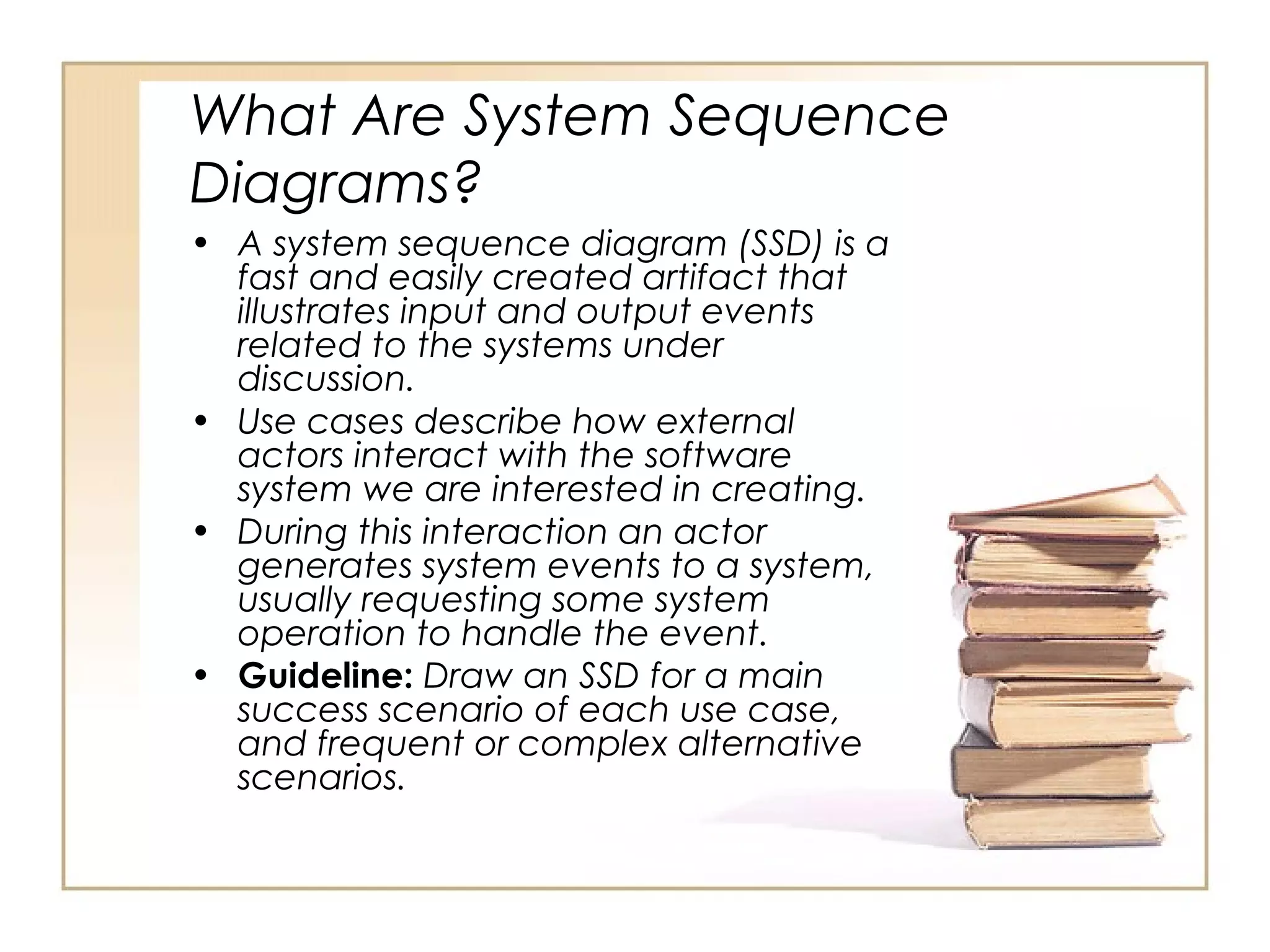 8. system sequence diagrams | PPT