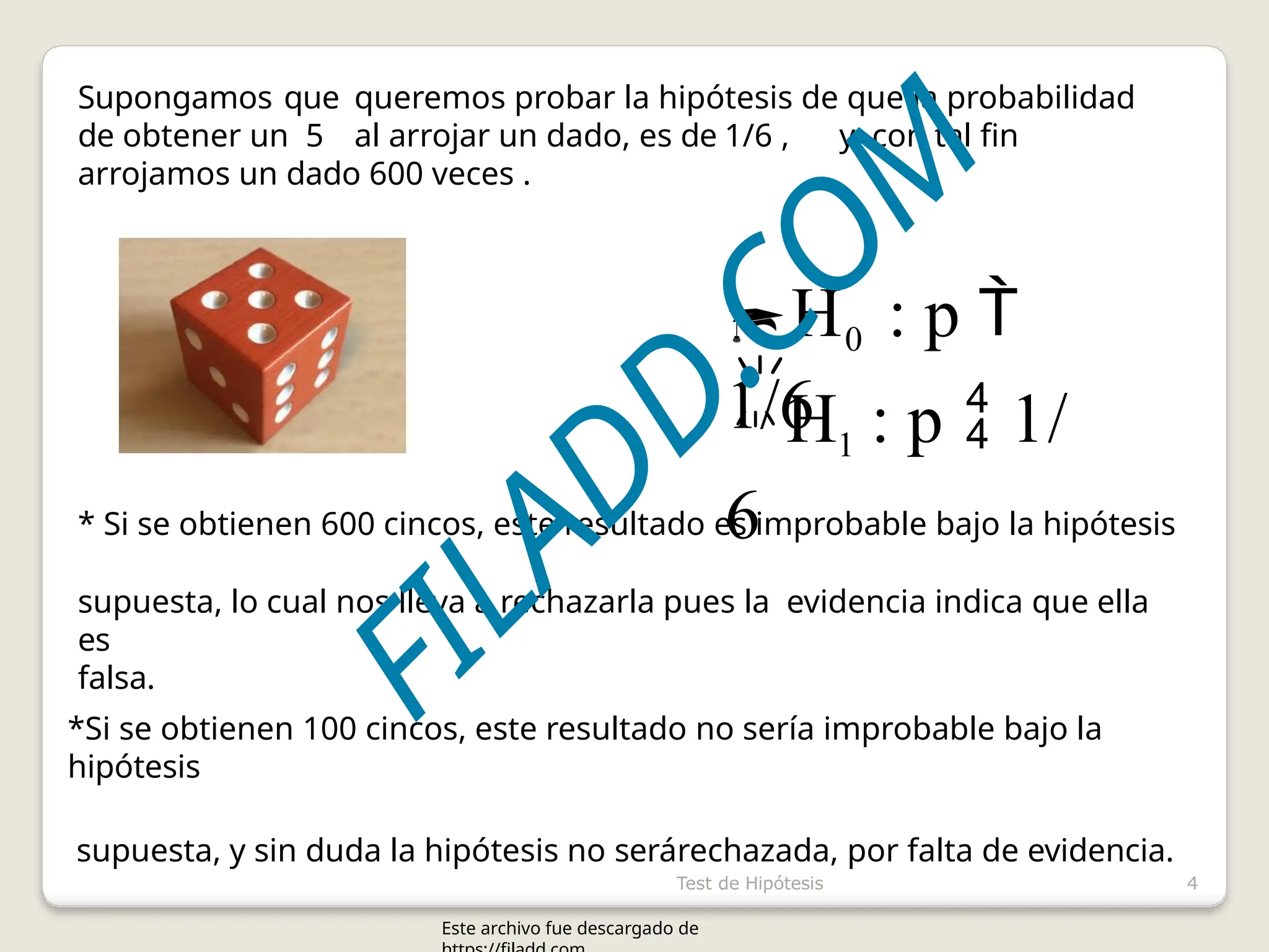 Test de validación de Hipótesis . Como trabajar con una hipótesis en ...