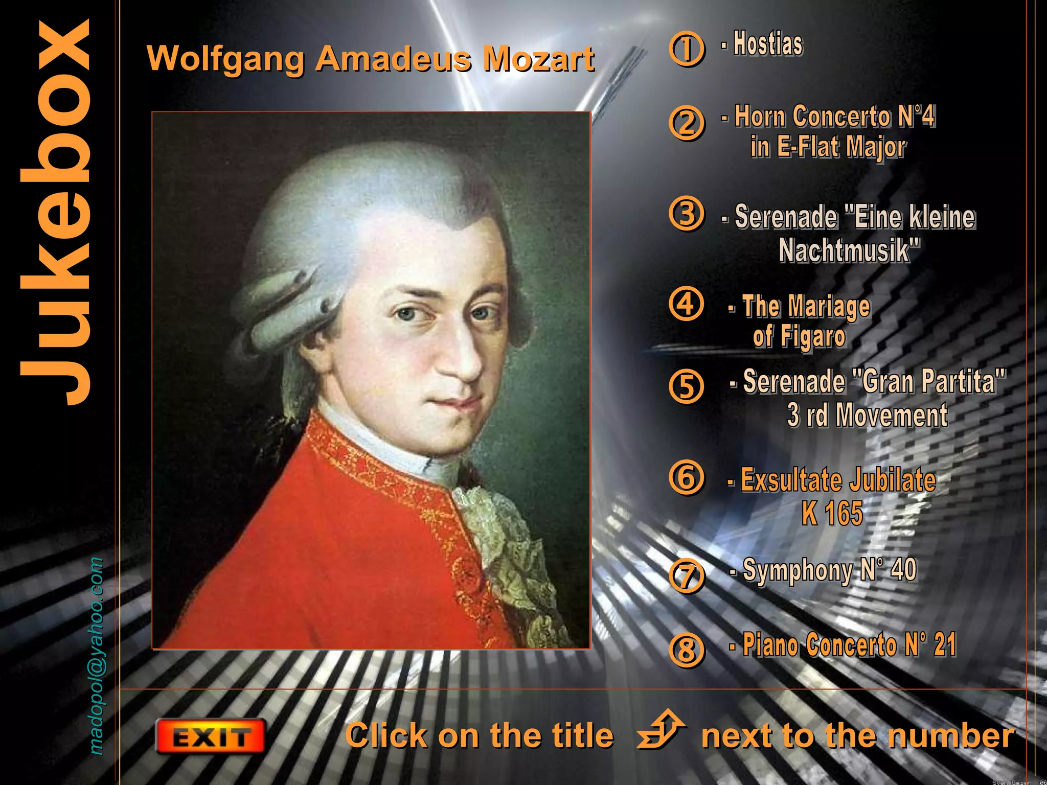 8-te vepra te madhit W. A. Mozart | PPS