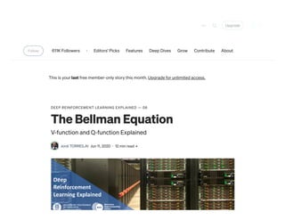 the bellman equation | PDF