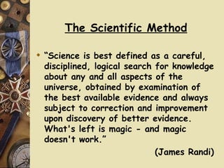 8 The Scientific Method Summary | PPT