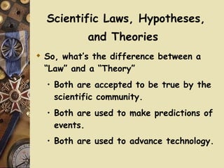 8 the scientific method - summary | PPT